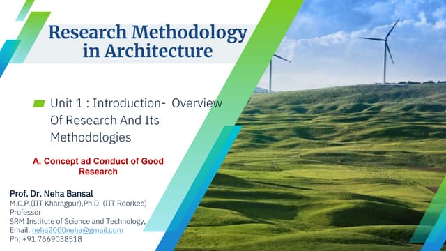 research methodologies in architecture | PDF