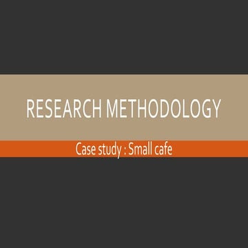 case study on small cafe | PPTX
