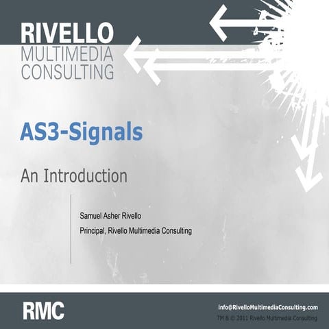 RMC Intro to AS3-Signals for Flash And Flex | PDF