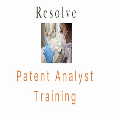 Patent Analyst Training | PPTX