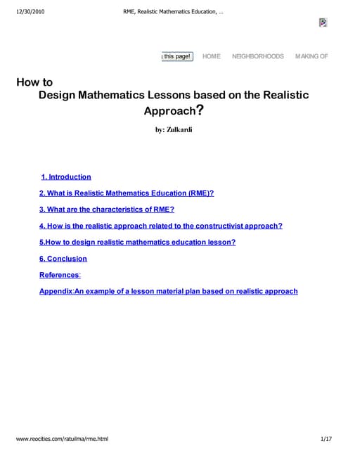 Model of Mathematics Teaching: A Fuzzy Set Approach | PDF