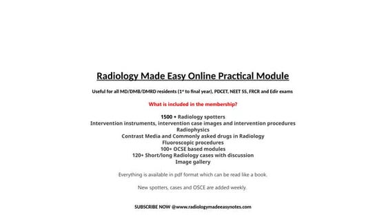 RADIOLOGY MADE EASY ONLINE PRACTICAL MODULE.pptx