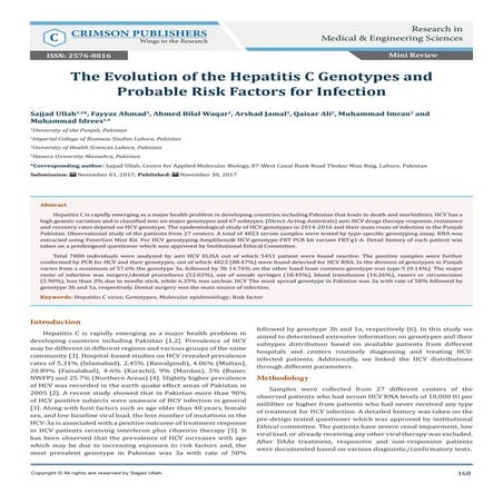 Hepatitis B virus genotypes and risk of Hepatocellular carcinoma | PPTX