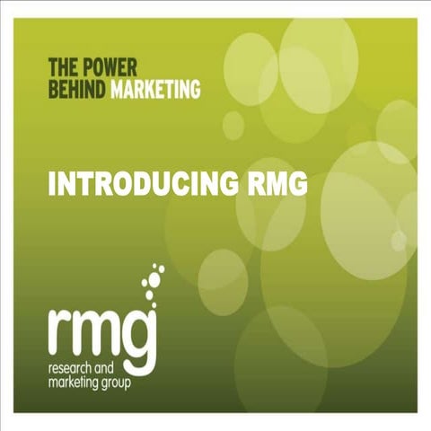 RMG Group Overview | PPTX