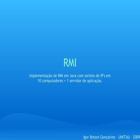 Tutorial passo a passo sobre RMI | PDF