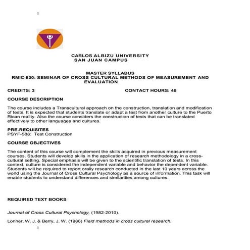 Rmic 830 master-syllabus_2010 | DOCX