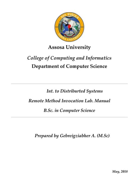 Rmi Java Programming Lab Manual 2019 Pdf