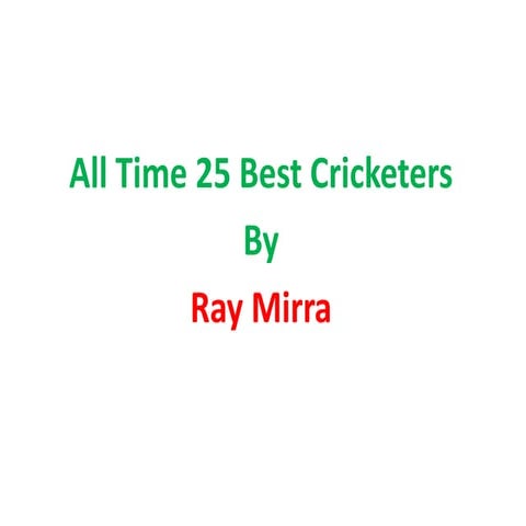 Ray Mirra, Cricket analyst