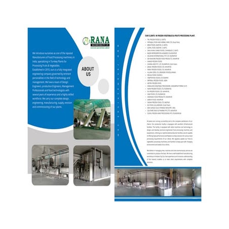 Rana Machines India Private Limited, Ambala, Machinery for dairy | PDF