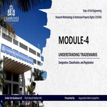 Understanding Trade marks-Designation, Classification & Registration | PDF