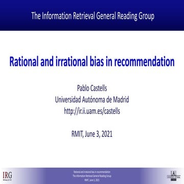 SIGIR 2011 Poster - Intent-Oriented Diversity in Recommender Systems | PDF