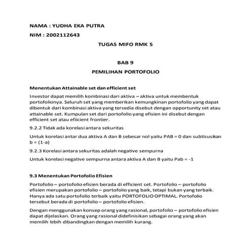 Rmk 5 mifo yudha eka putra | PDF