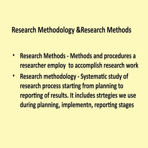 research methodology and research finding | PPTX