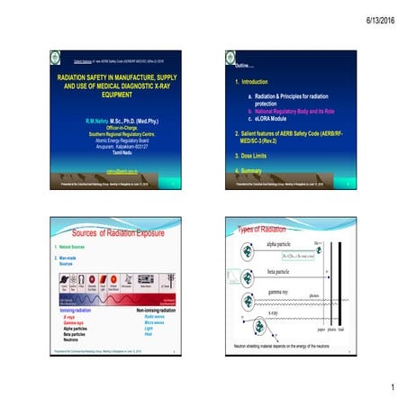 Handouts on a newly published AERB Safety Code in 2016 | PDF