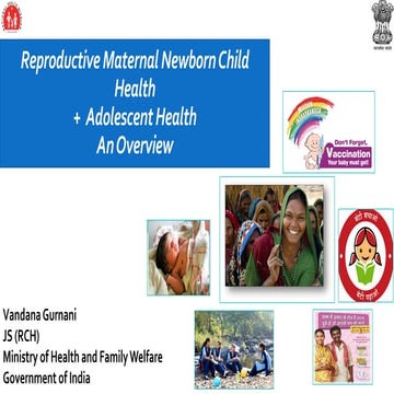 RMNCHA.pdf rationale maternal nutritional child health program | PPT