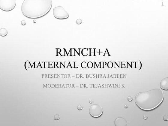 Rmnch+a | PPTX | Pregnancy | Reproductive Health