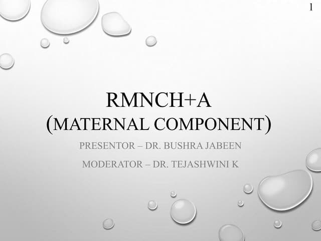 Rmnch+a | PPTX