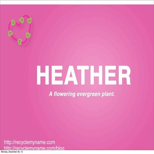 What Does The Name Heather Mean? | PDF