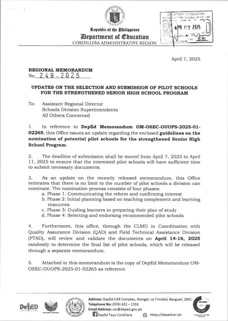 Implementing Guidelines for the ARAL Program | PPTX