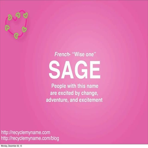 What Does The Name Sage Mean? | PPT