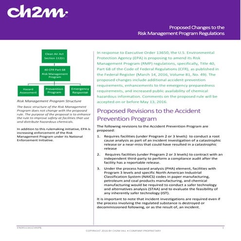 Risk Management Program - Facts Sheet | PDF