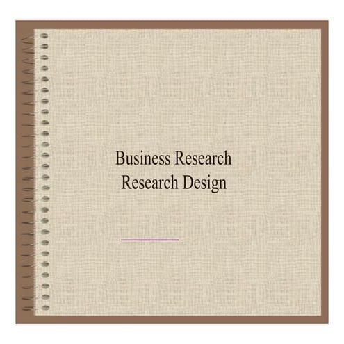 Business research design | PDF