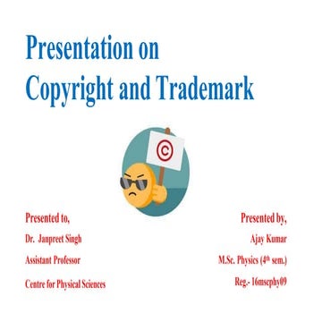 this talks about the trademarks and copyrighted subject matter and what ...