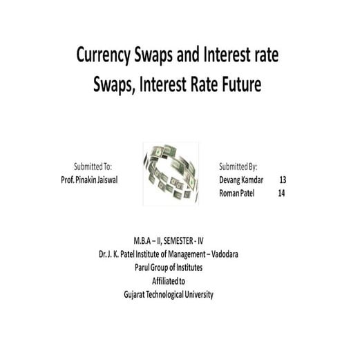 Swaps (derivatives) | PPTX