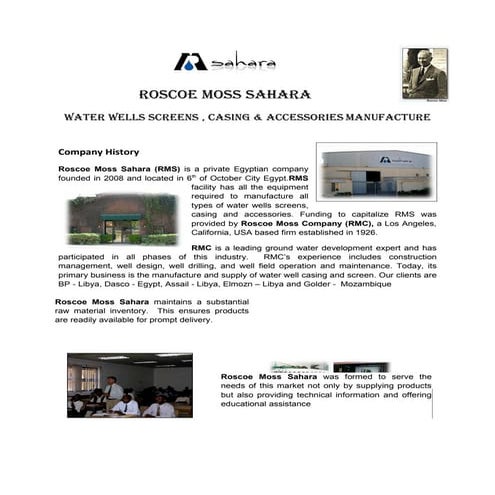 Rms company profile april 2011 | DOC