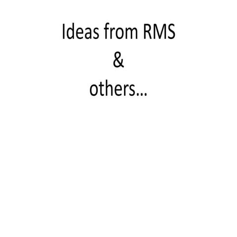 RMS Ideas | PPT