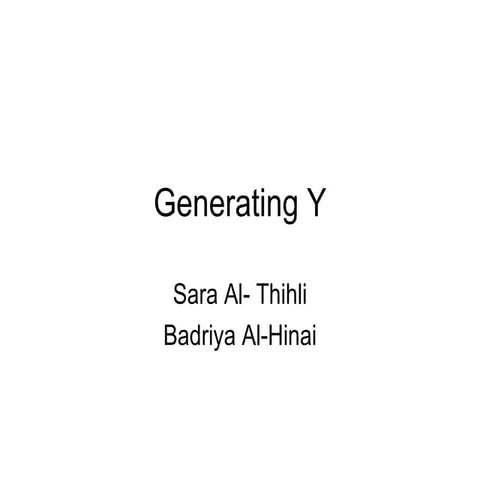 Generation Y | PPT