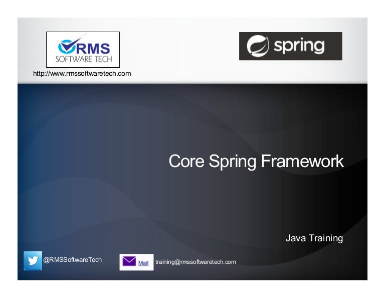 Spring Framework Training Course