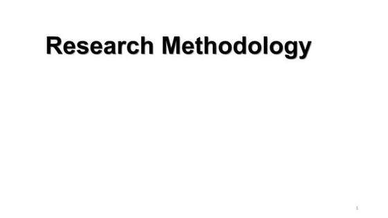 Research Methodology & IPR-I | PPT