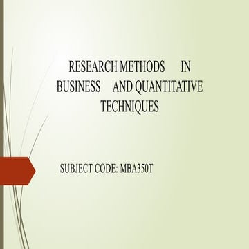 research methodology Data Collection and Hypothesis unit 1 | PPTX