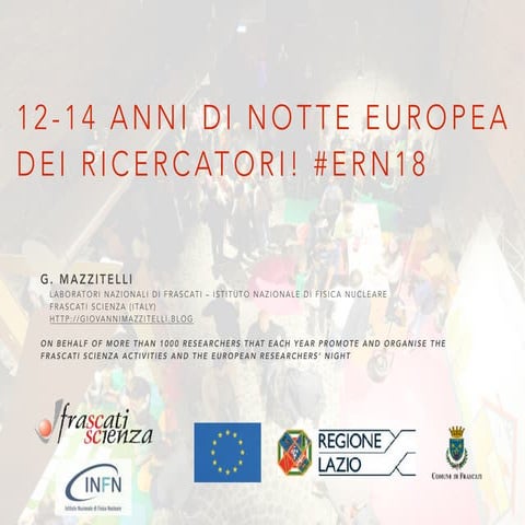 Researchers Night Frascati Scienza | PDF