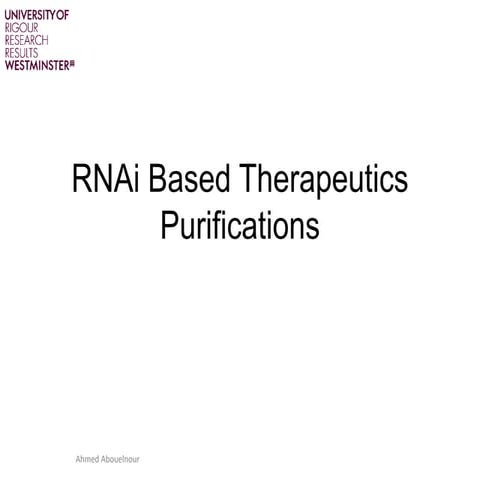 RNAi Therapy | PPSX