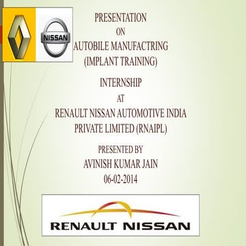 Automotive Manufacturing Process Overview | PDF