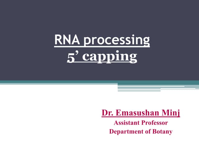 RNA Splicing presentation.pptx