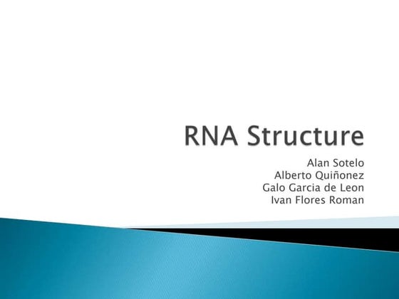 RNA- Structure, Types and Functions | PPTX