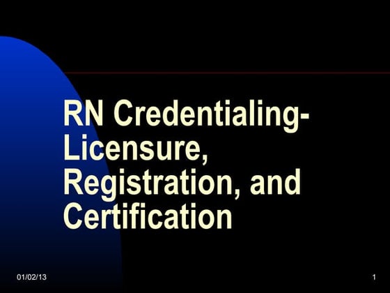 Provider Credentialing - Overview and Checklist | PPTX | Health ...
