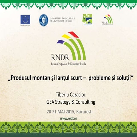 Produs montan, probleme si solutii | PPTX