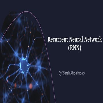 RNN.pdf( describe recurrence neural network) | PPT