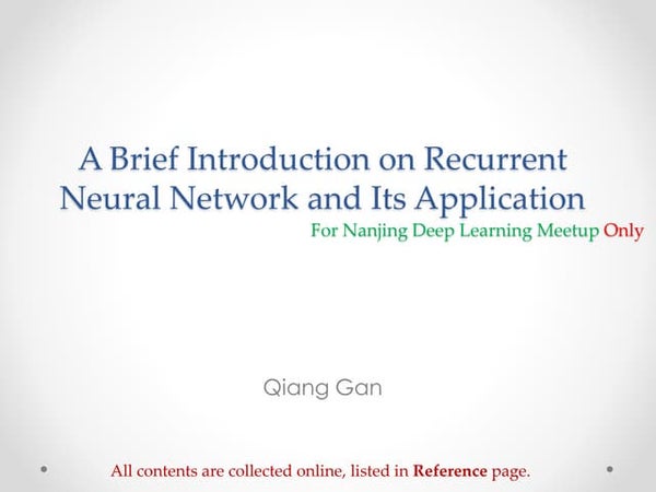 Introduction To Recurrent Neural Network 4045