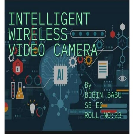 Intelligent wirless video camera | PPTX