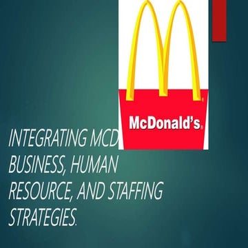 McDonalds Training and Development | PPTX