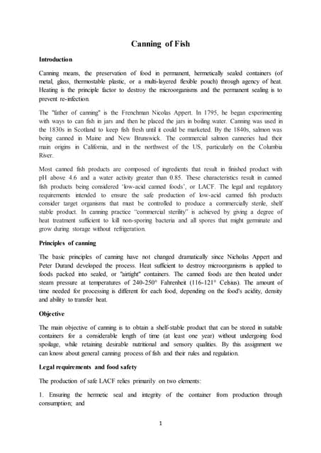 Fish processing and preservation technologies | PPTX