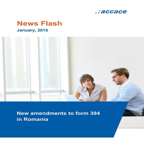 New amendments to form 394 in Romania | PDF