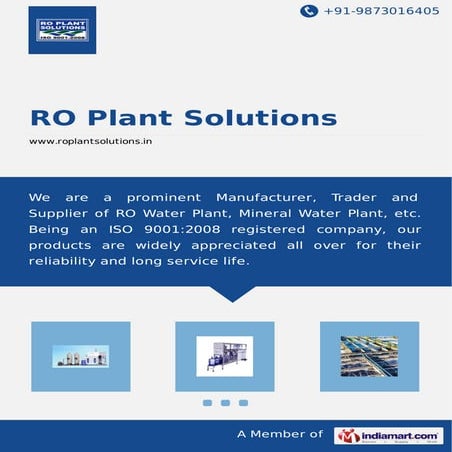 Ro plant-solutions | PDF