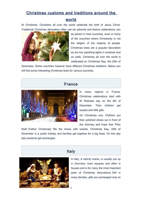 Holidays Around the World | PPT