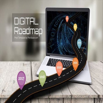 Digital Roadmap Presentation Template | PPT